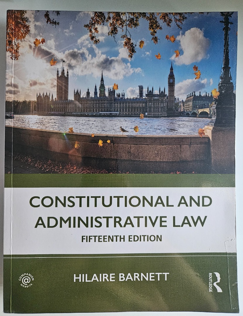 Constitution and administrative law text book CPE GDL LLB, 興趣及遊戲, 書本 ...