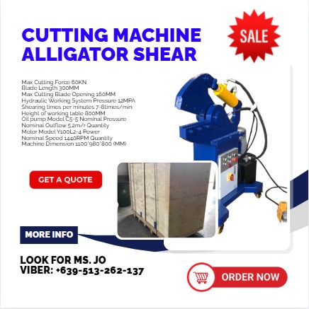 Cutting Machine Alligator Shear, Commercial & Industrial, Industrial ...
