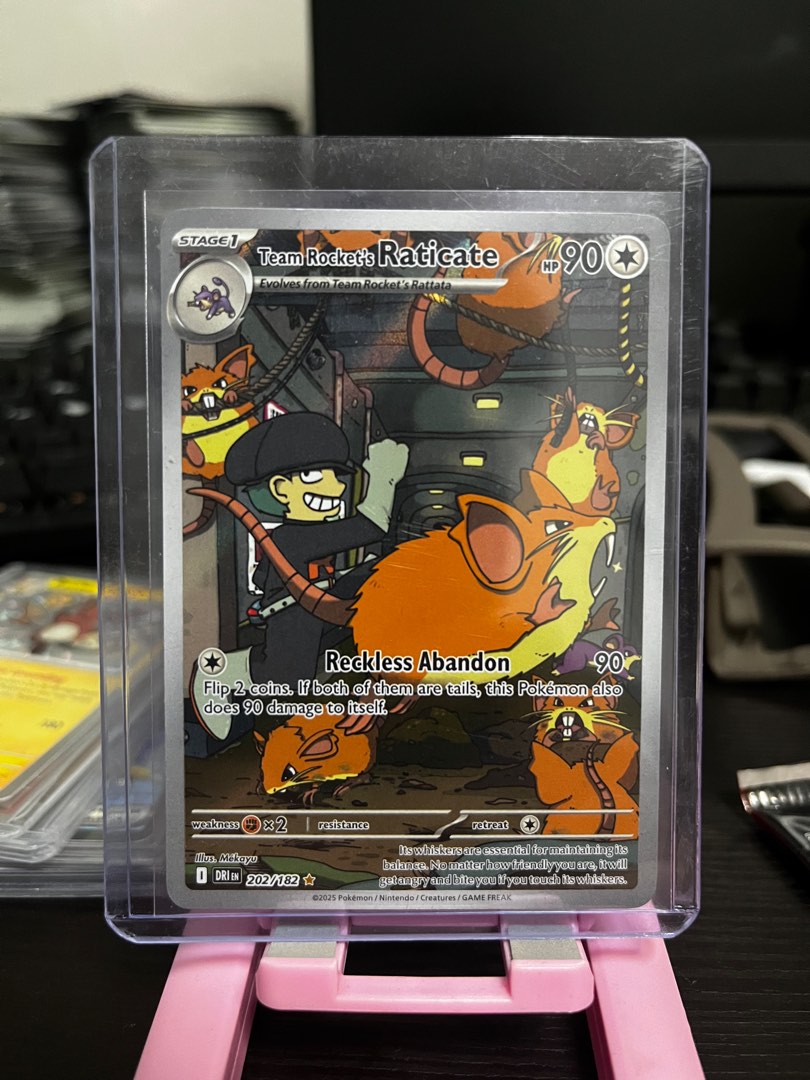 Pokemon Destined Rivals Team Rocket’s Raticate Illustration Rare IR ...
