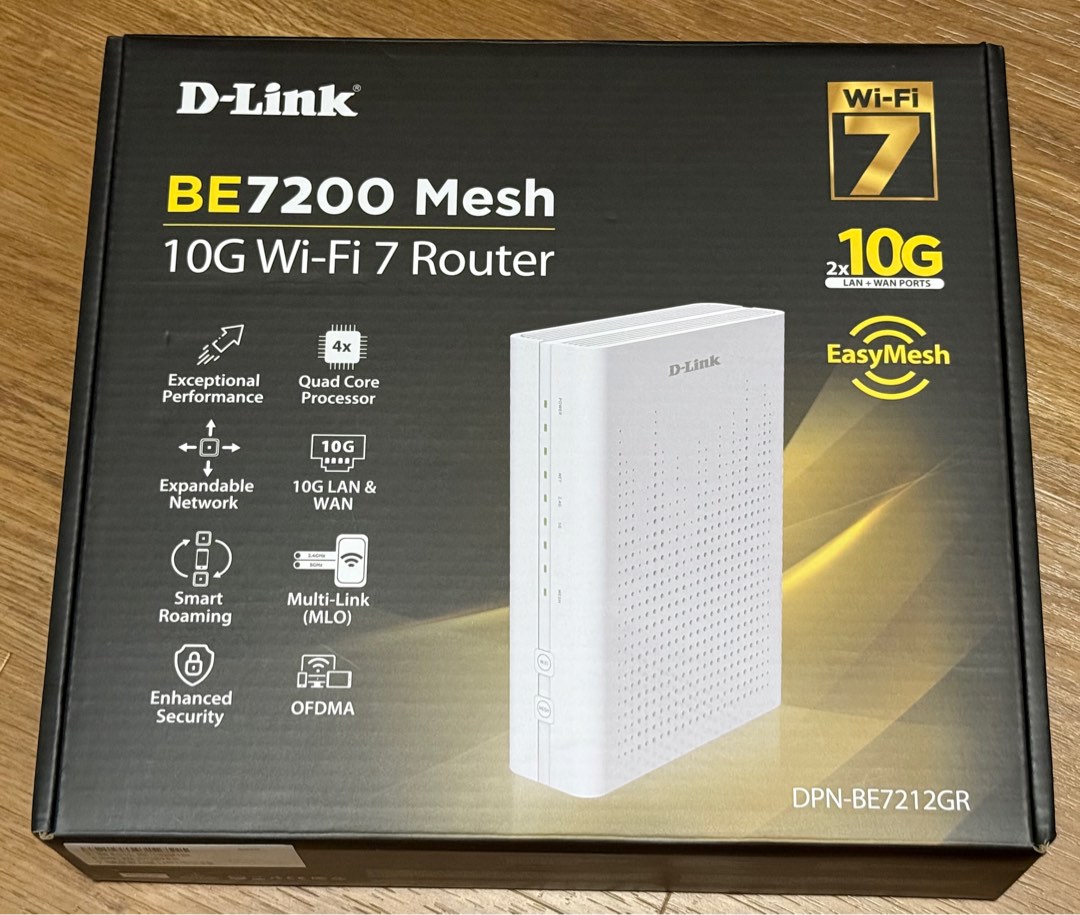 D-Link BE7200 Mesh 10G Wi-Fi 7 Router, Computers & Tech, Parts ...