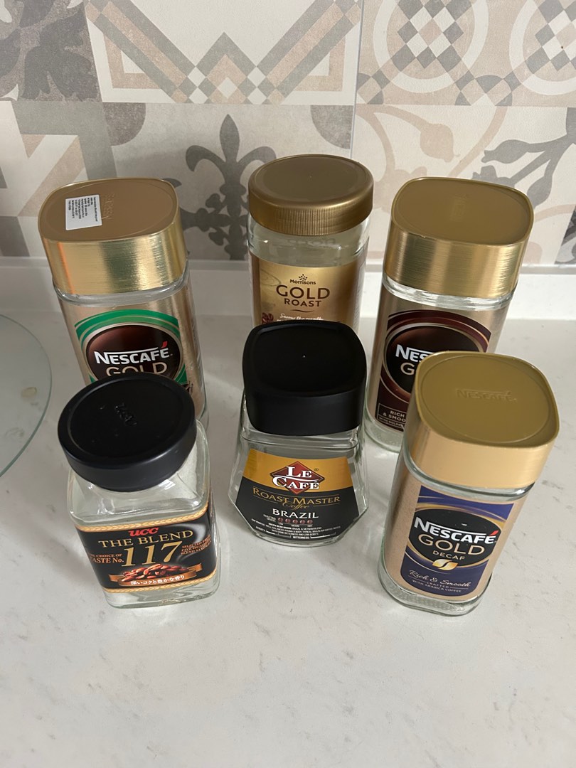Empty Nescafe & Le Cafe Coffee Jars, Furniture & Home Living ...