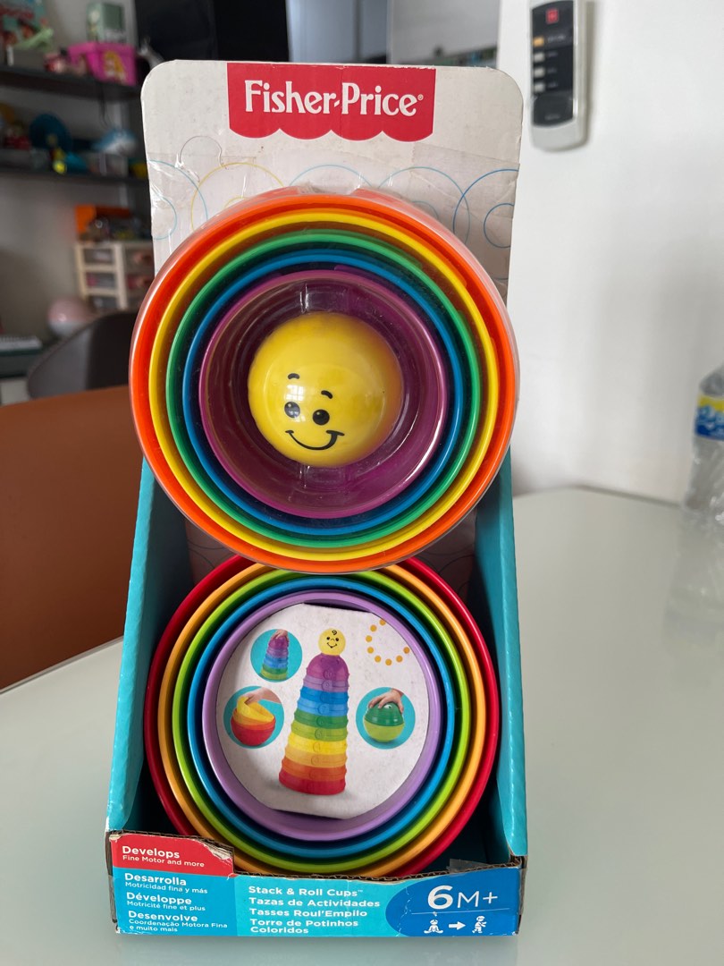 Fisher-Price Stack & Roll Cups - 6M+, Babies & Kids, Infant Playtime on ...