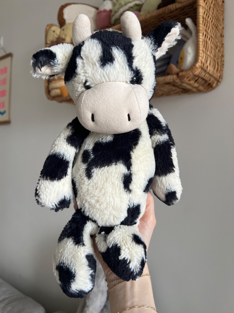 Jellycat Bashful Cow, Hobbies & Toys, Toys & Games on Carousell