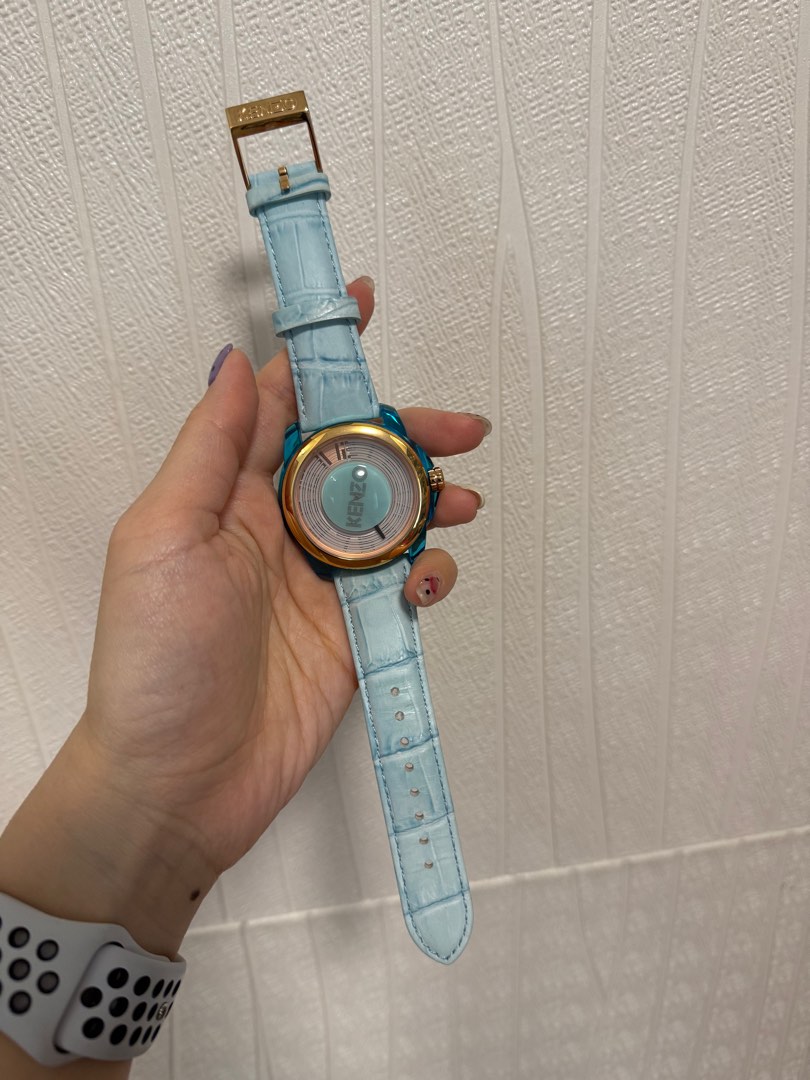 Kenzo Genuine leather watch, 名牌, 手錶 - Carousell