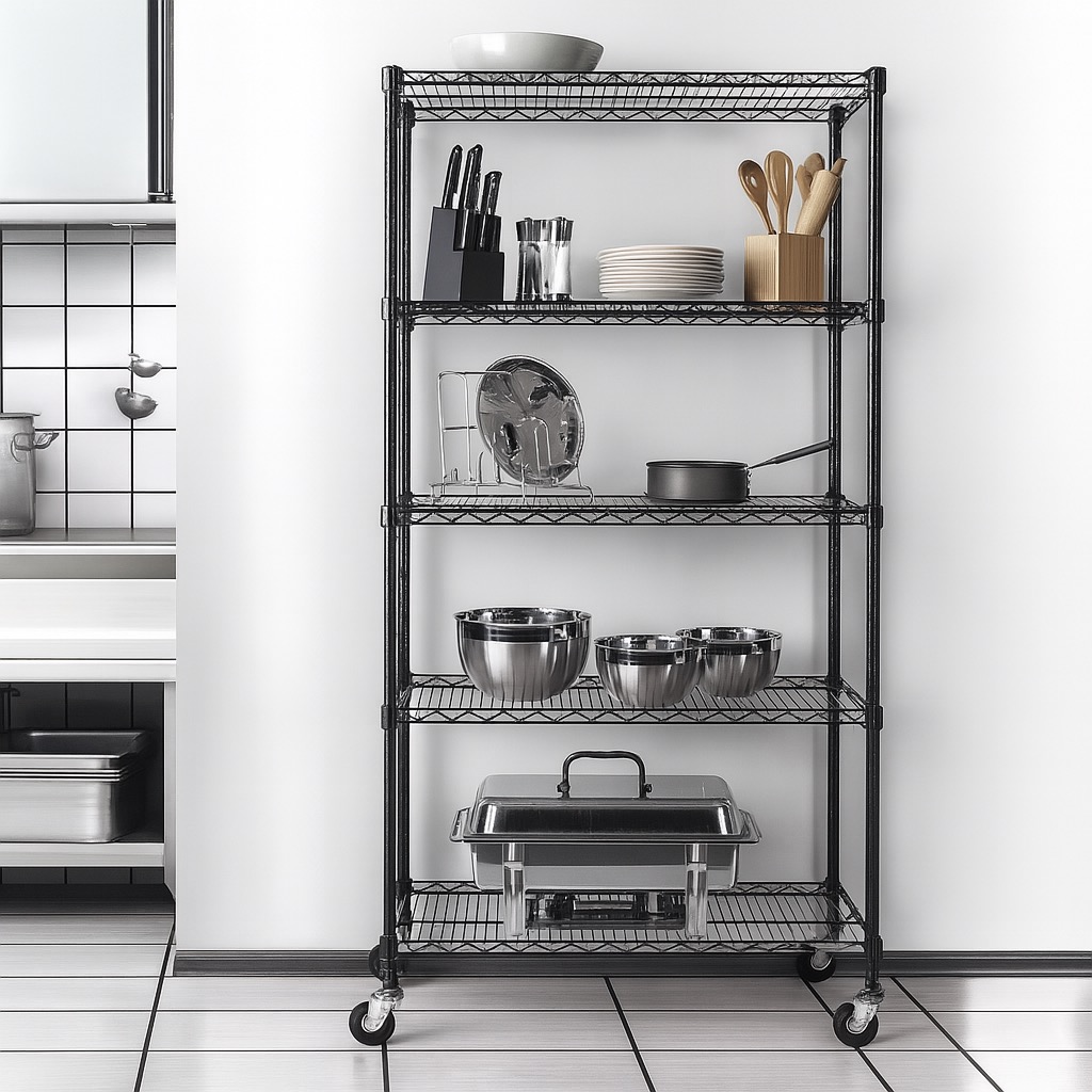 Kitchen Storage Rack | Heavy Duty Shelf Rack | Metal Kitchen Display ...