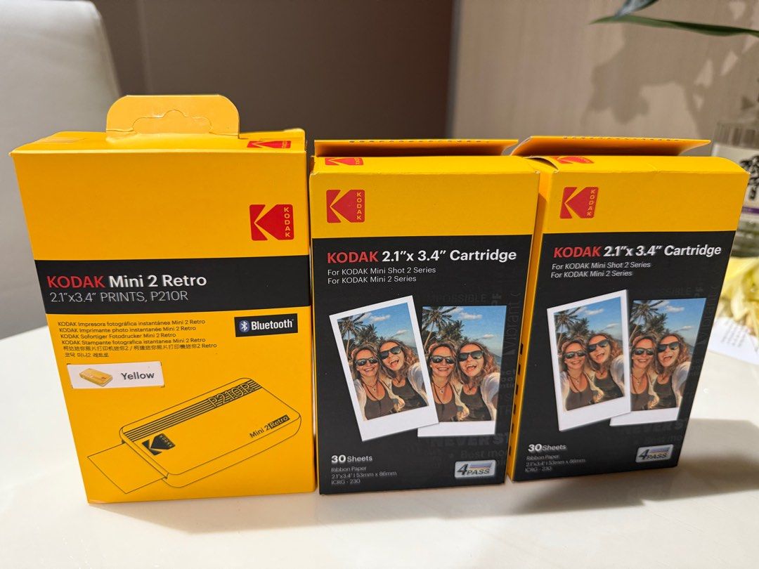 Kodak Mini 2 Retro Photo Printer & Cartridges, Computers & Tech ...