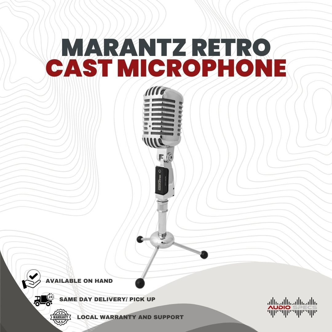 Marantz Retro Cast USB Condenser Microphone Classic Podcast Performance ...