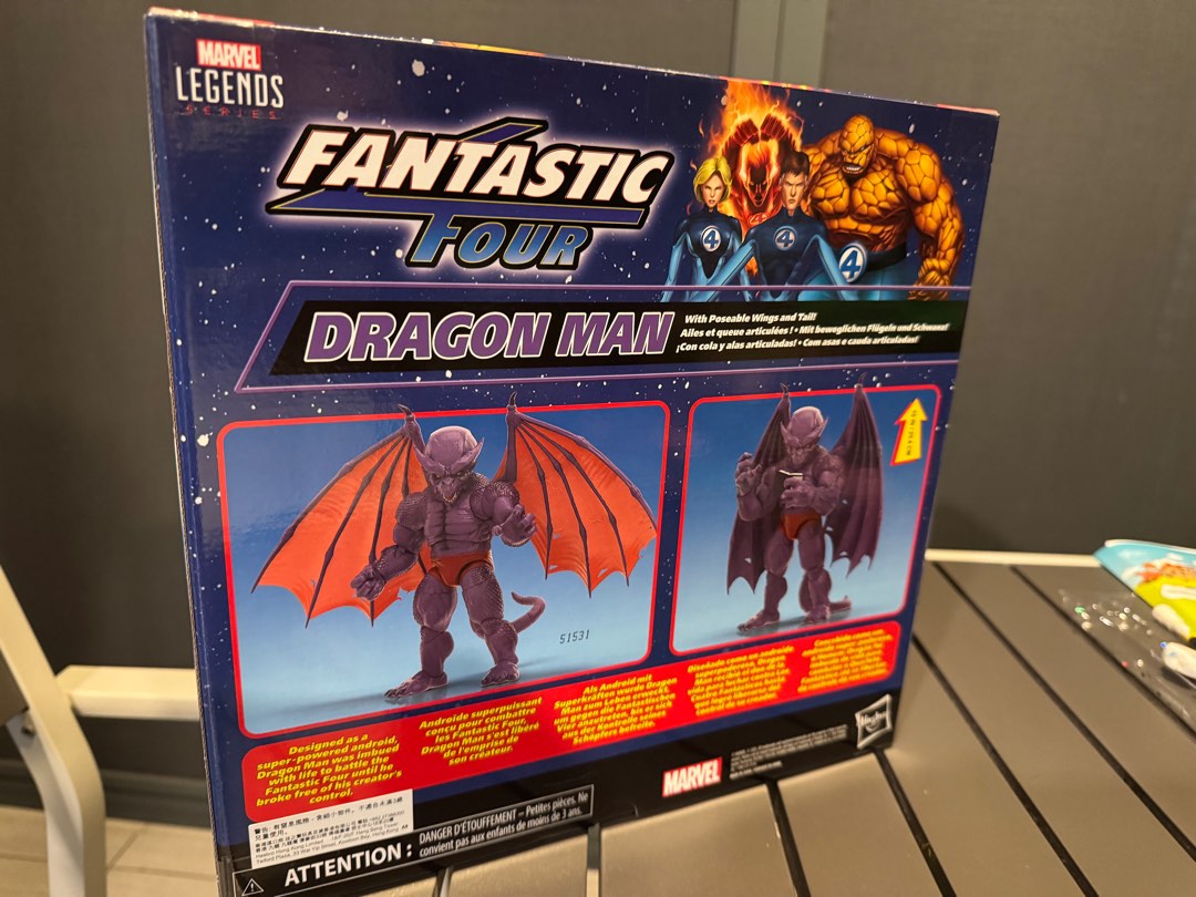 Marvel Legends Fantastic Four Dragon Man Action Figure, Hobbies & Toys ...