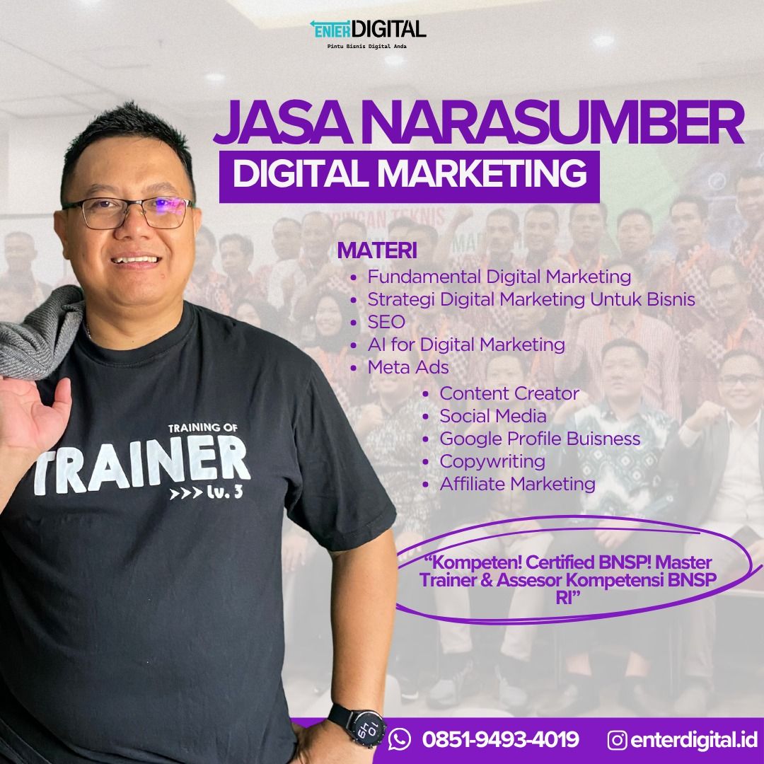 MENTOR AHLI! HUB : 0851-9493-4019, Pelatihan Digital Marketing Bersertifikat Pasuruan, Jasa ...