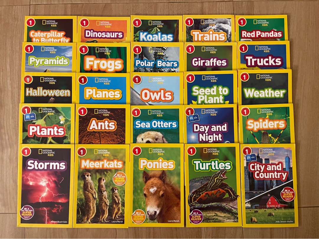 National Geographic Kids Level 1 (Set of 25 books), 興趣及遊戲, 書本 & 文具, 兒童 ...