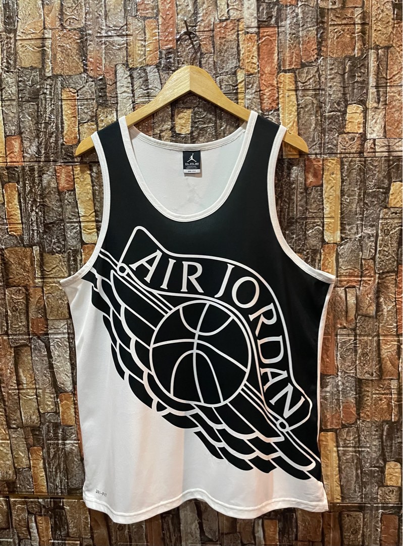 Nike Air jordan wings singlet jersey, Men's Fashion, Activewear on ...