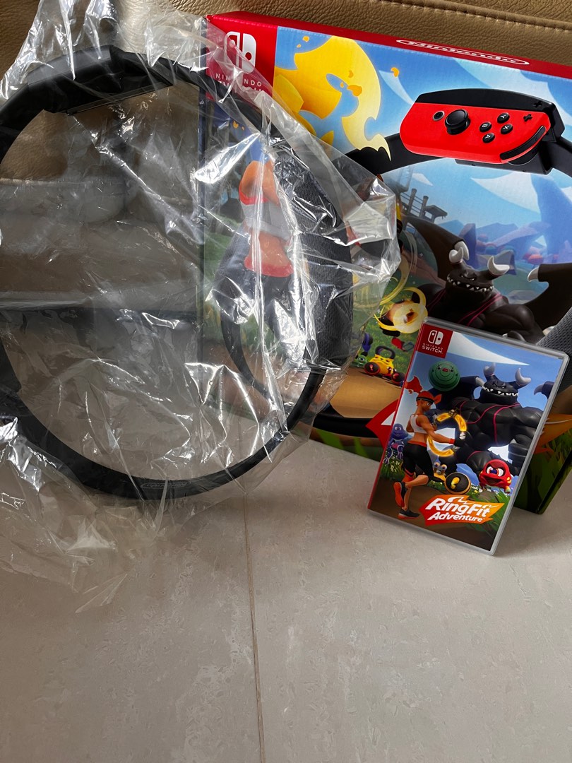 Nintendo Switch Ring Fit Adventure Set, Video Gaming, Video Games ...