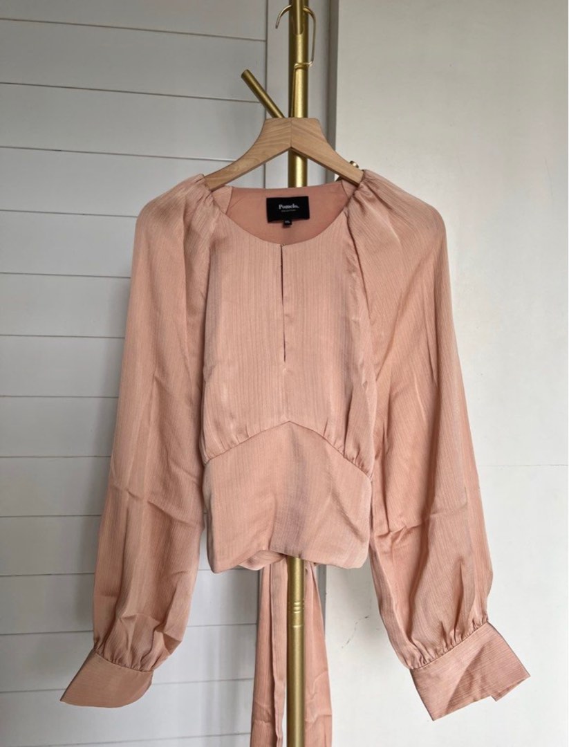 Pomelo Blouse, Fesyen Wanita, Pakaian Wanita, Atasan di Carousell