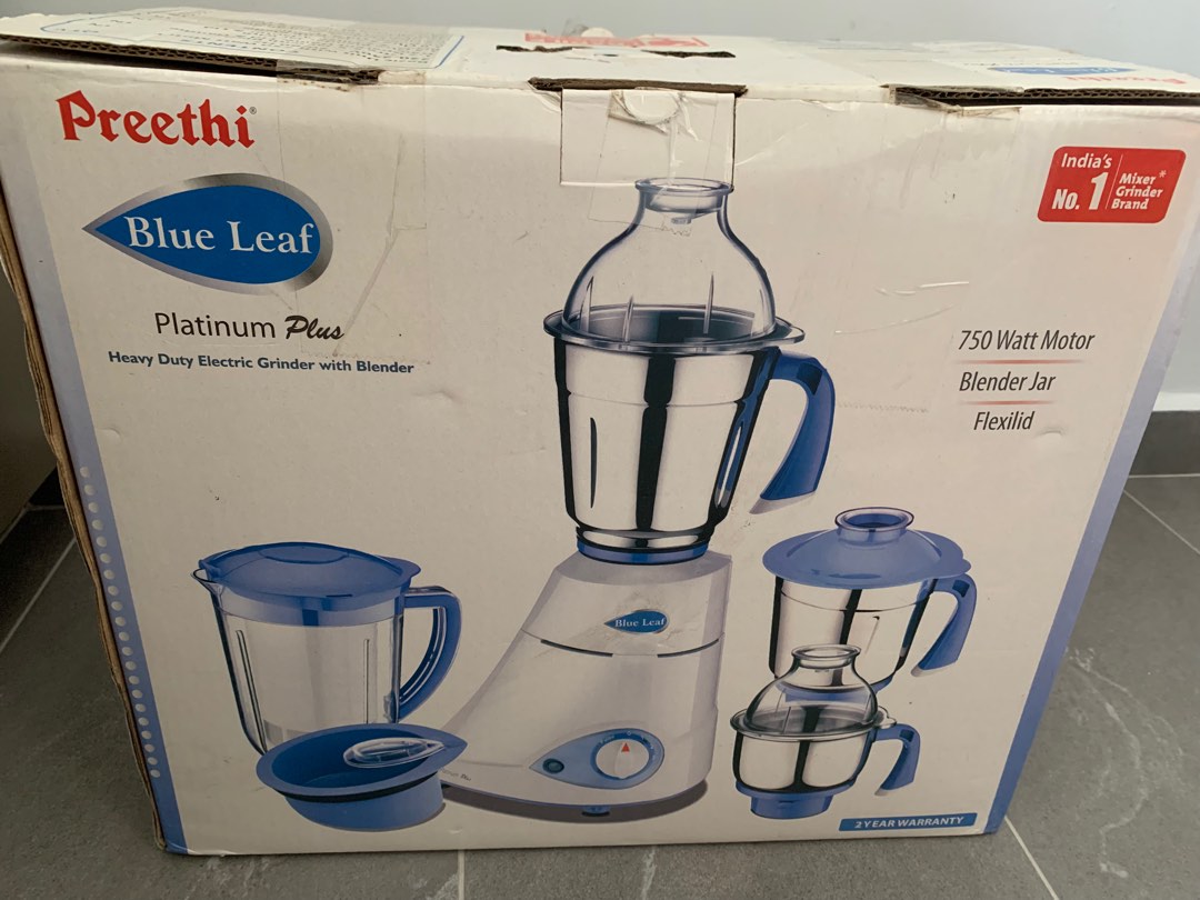 Preethi Blue Leaf Platinum Plus Mixer Grinder, TV & Home Appliances, Kitchen Appliances, Juicers ...
