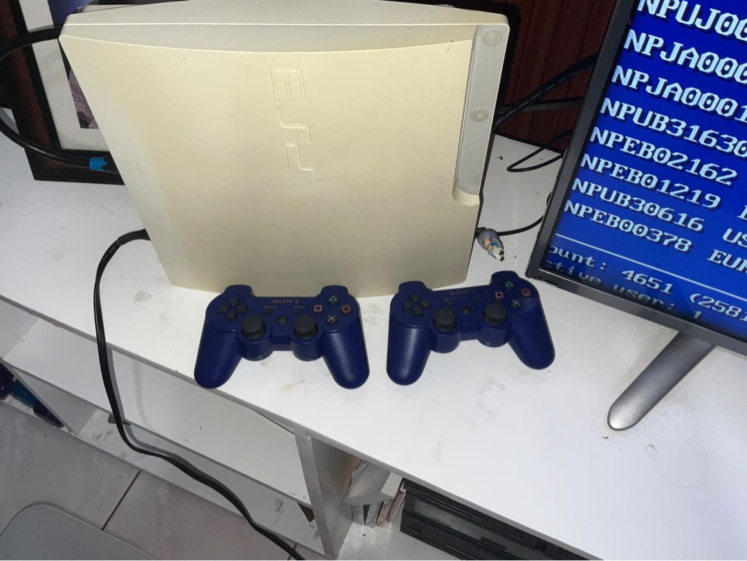 PS3 Slim Modded –| 500GB | 40 Games | Plug & Play | ₱3,200 only!!!! | 2 ...