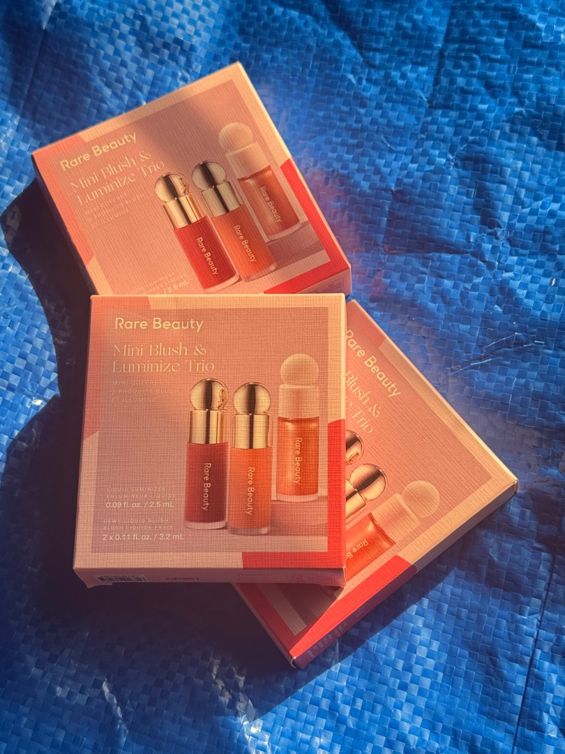 Rare Beauty Mini Blush and Luminize Trio, Beauty & Personal Care, Face ...