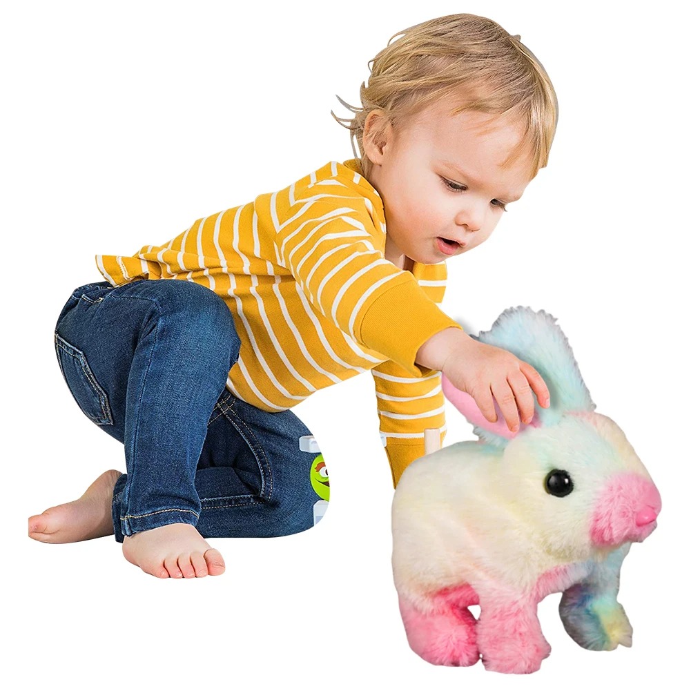 Realistic Bunny Toy with Sounds & Movements Walking Rabbit Educational ...