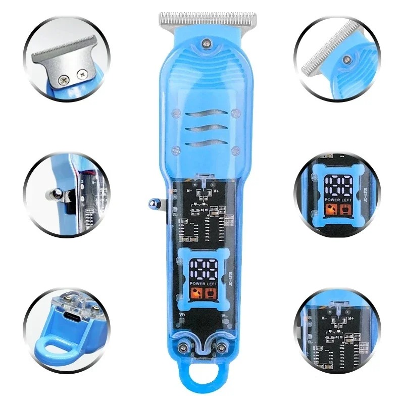 Rechargeable Professional Hair Clippers Men Cordless Hair Cut Machine ...