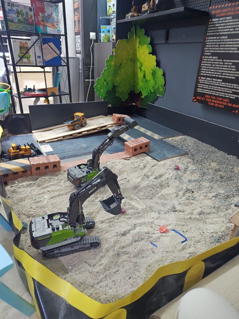 Remote Controlled excavators pay per play experience at Dig Box ...
