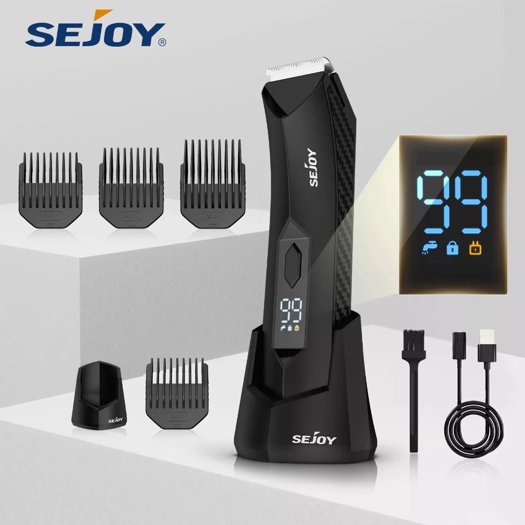 Sejoy Professional Hair Clippers for Men Electric Men Pubic Hair ...