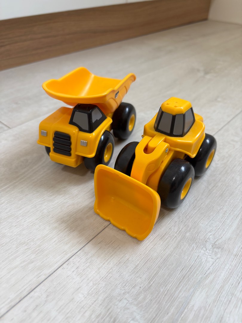 Set of 2 CAT Toy Dump Truck and Loader Excavator, Hobbies & Toys, Toys ...
