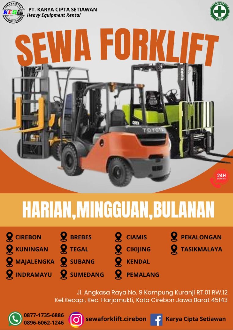 SEWA FORKLIFT DAN CRANE KERTASEMAYA - INDRAMAYU PT. KCS TELP ...