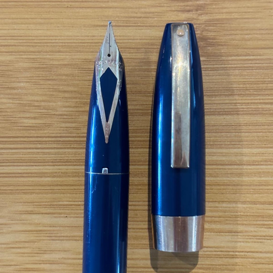 Sheaffer PFM III Blue Fountain Pen (14K M Nib), Hobbies & Toys ...