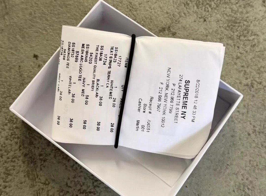 Supreme x MM6 Maison Margiela Receipt Wallet, Luxury, Bags & Wallets on ...