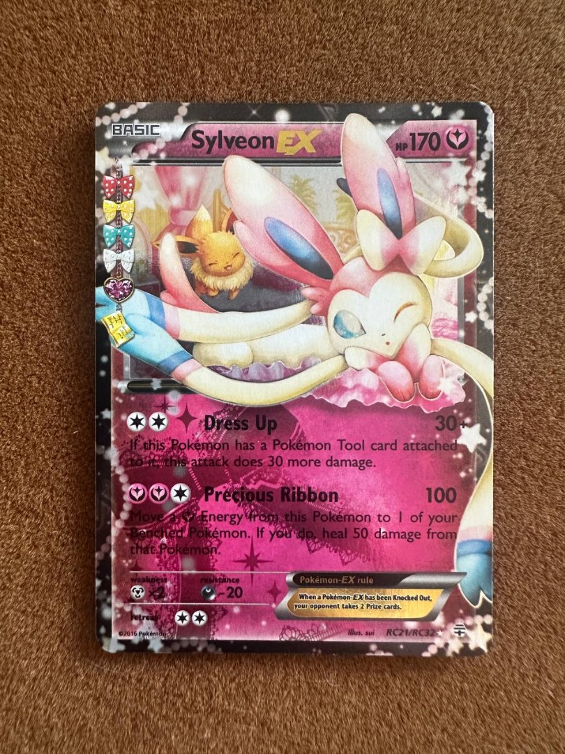 Sylveon EX RC21 Radiant Collections Holo Pokemon Card, Hobbies & Toys ...