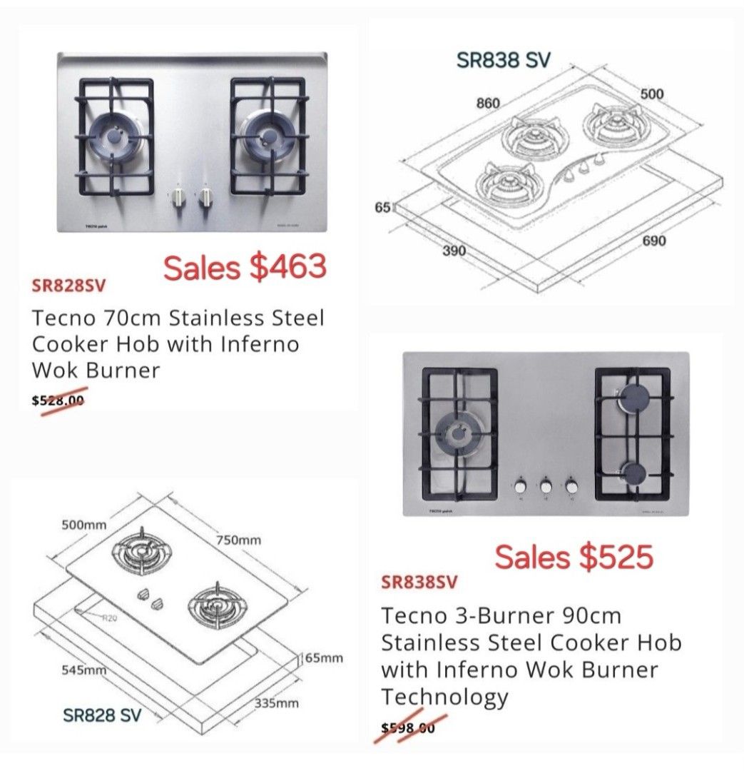 TECNO - Gas Cooker,Aerogaz Gas Cooker, Stove, Two Burner Gas Stove For ...