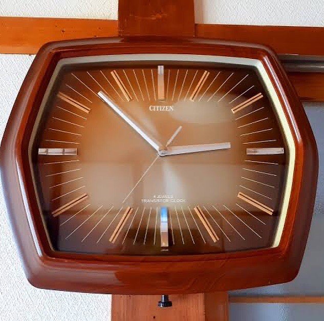 Vintage 1970s CITIZEN First Mecha Wall Clock Space Age Mid-Century ...