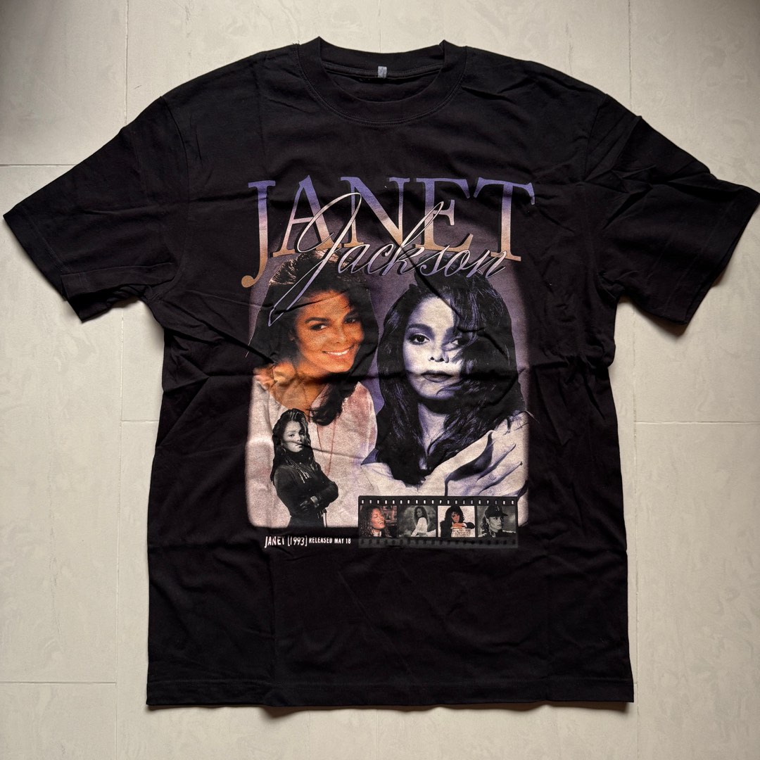 Vintage 2013 Janet Jackson pop icon star homage tee tshirt official XL ...