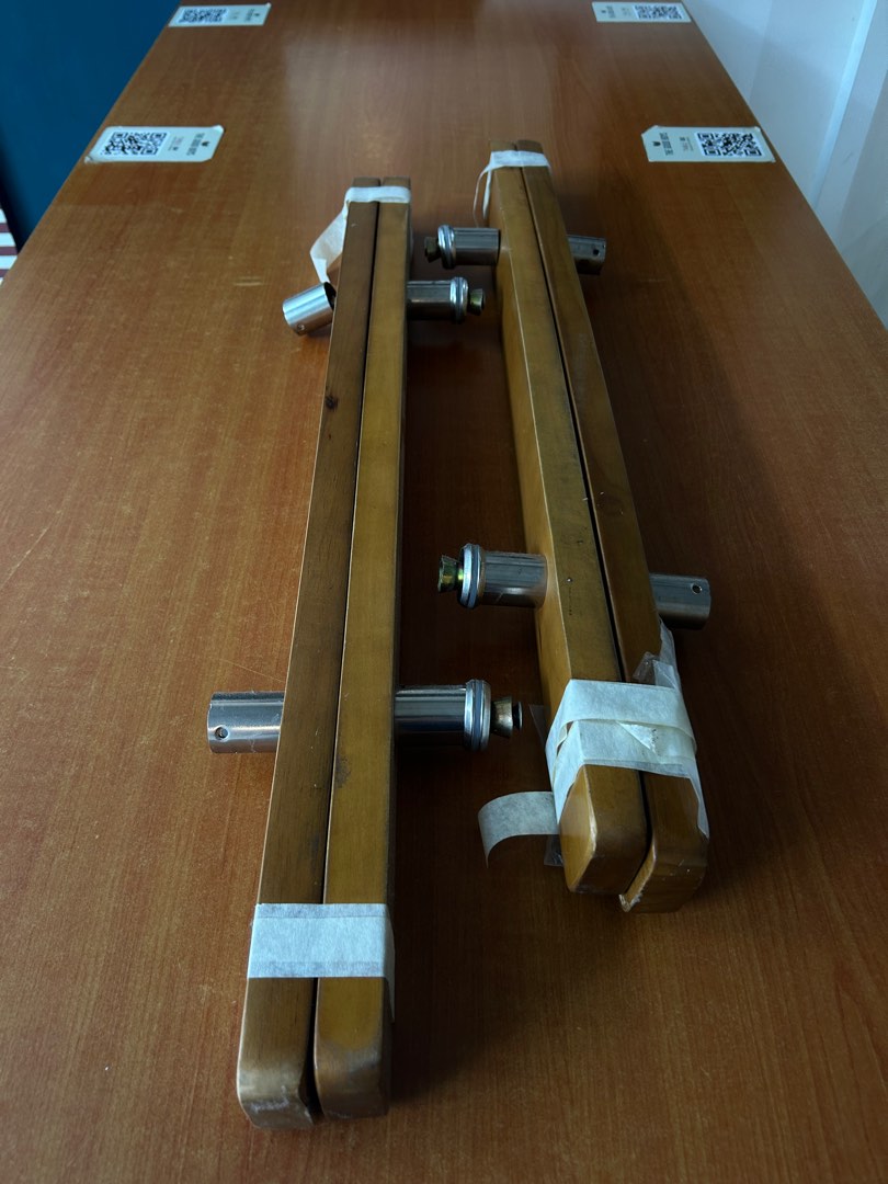 Vintage Wooden Glass Door Handles, Furniture & Home Living, Security ...