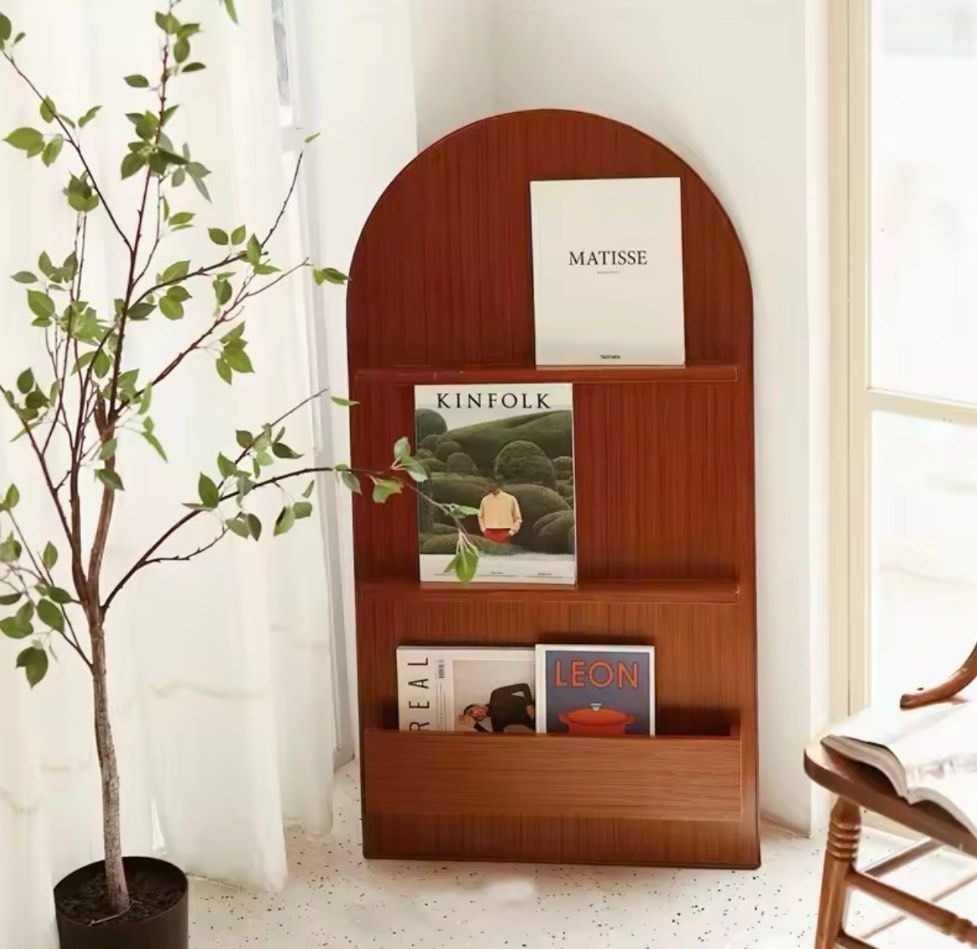 Wooden Arch Magazine Rack, Furniture & Home Living, Furniture, Shelves ...