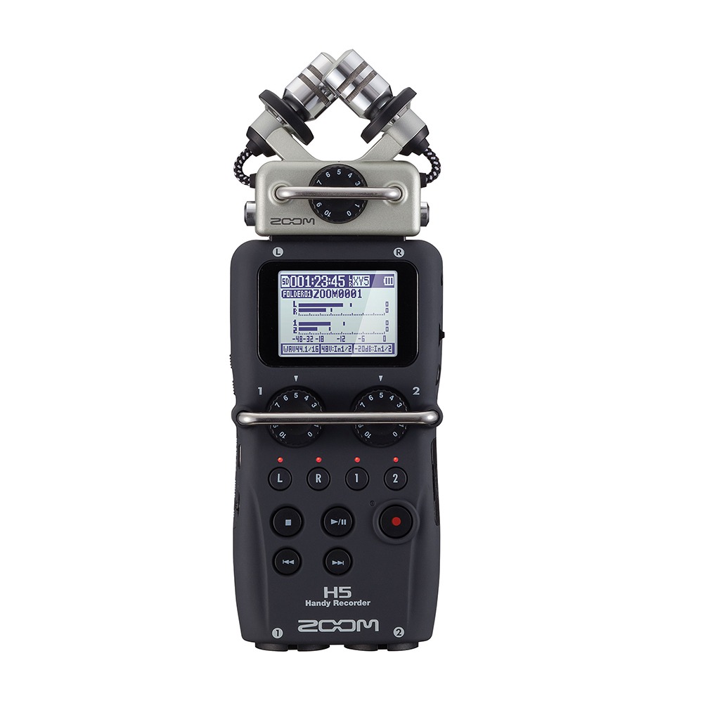 Zoom H5 4-Input / 4-Track Portable Handy Recorder, Audio, Voice ...