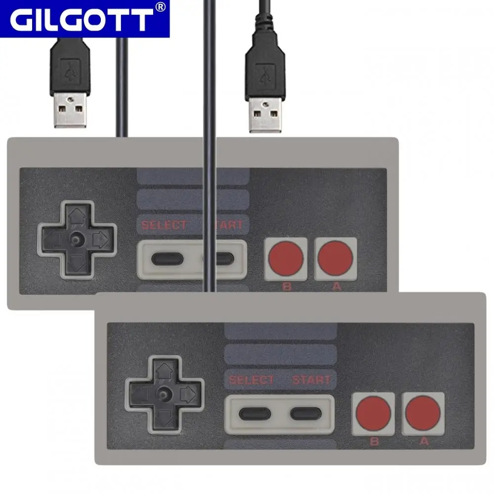 2PCS Wired USB Joystick for Computer for NES USB PC Gamepad Gaming for ...