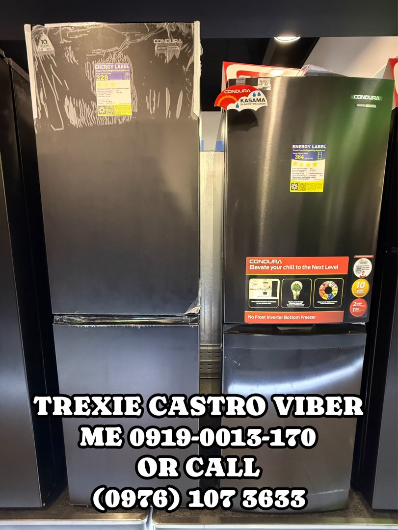 💚 CONDURA NO FROST BOTTOM FREEZER INVERTER REFRIGERATOR CBF255i CBF276i ...