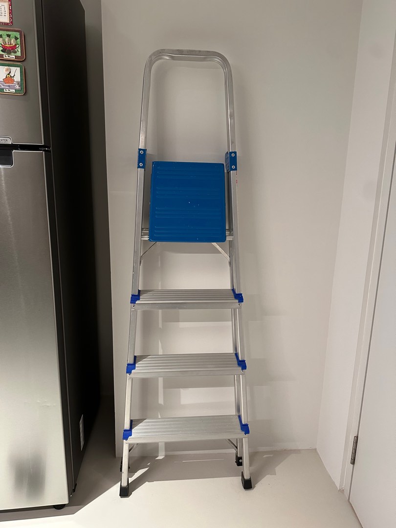Aluminum Step Ladder - 4 Steps, Furniture & Home Living, Home ...