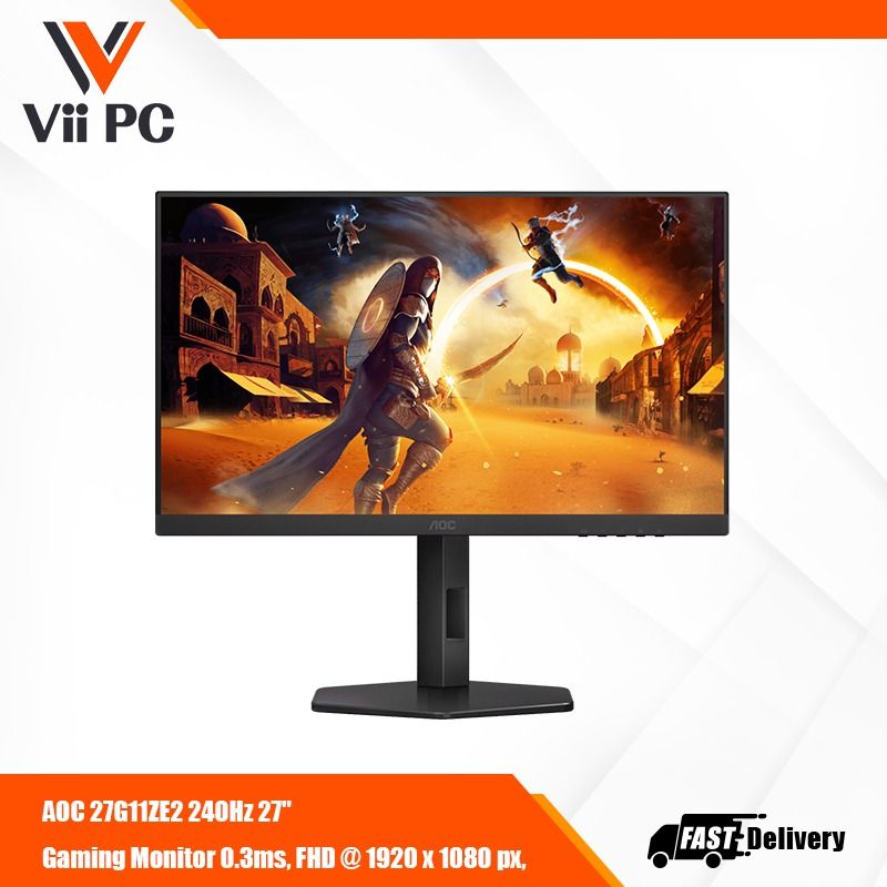 AOC 27G11ZE 27 inch 240Hz gaming monitor, with Fast IPS, Adaptive Sync ...