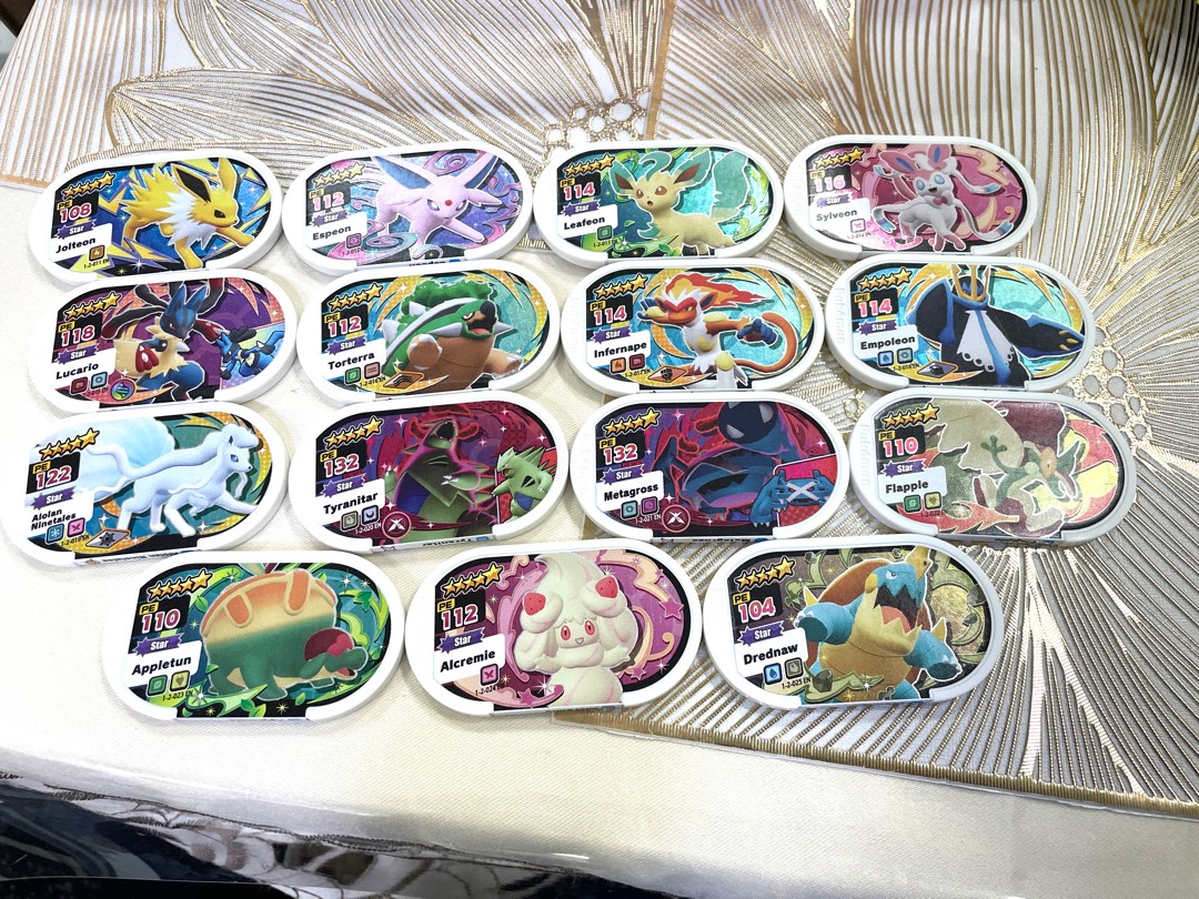 [AUTHENTIC] FULL SET - 5 Star Pokemon Mezastar Disks from Stardust ...