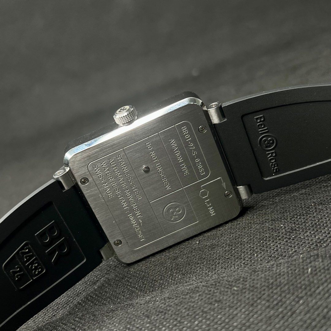 Bell n ross br 01-97 automatic 46mm, Fesyen Pria, Jam Tangan di Carousell