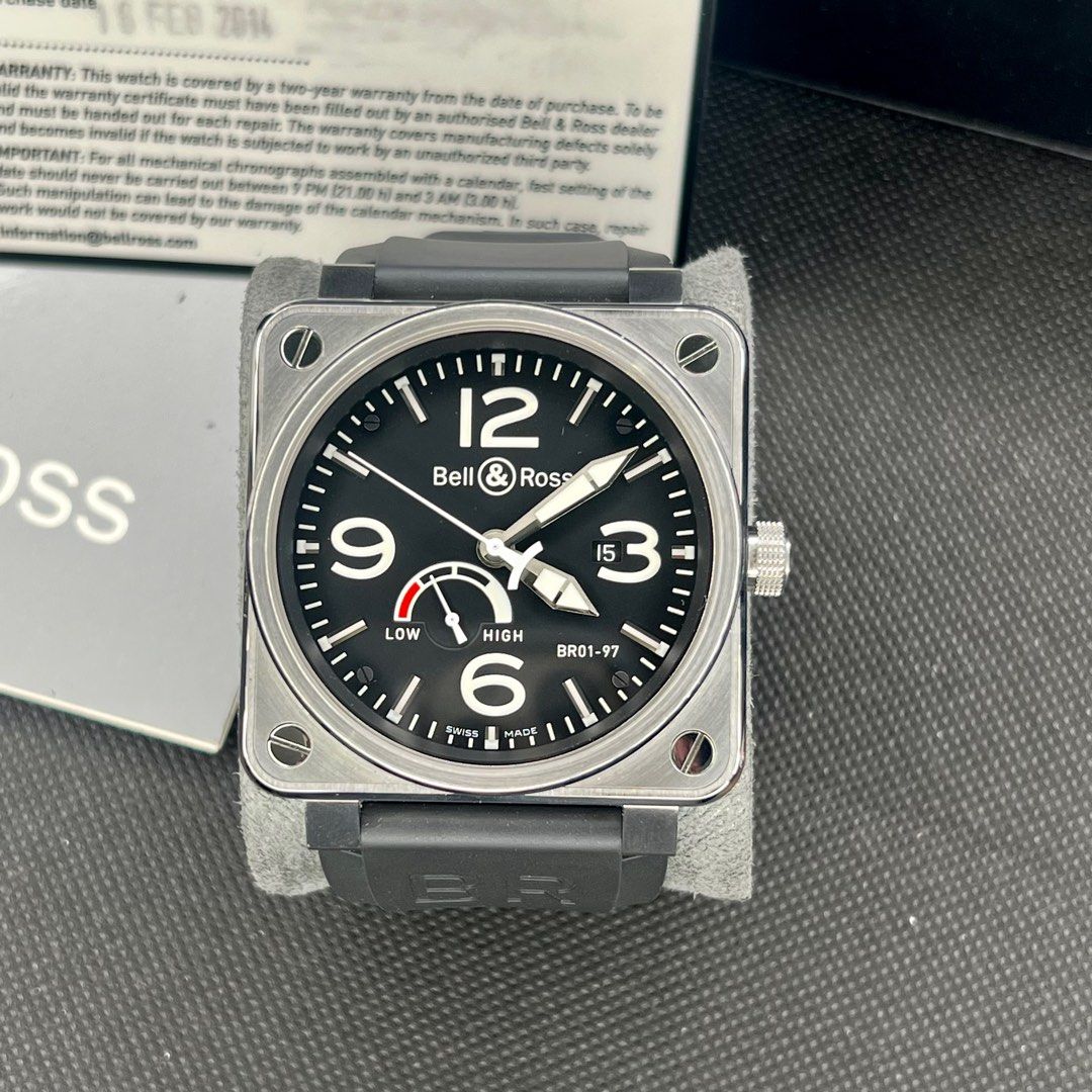 Bell n ross br 01-97 automatic 46mm, Fesyen Pria, Jam Tangan di Carousell