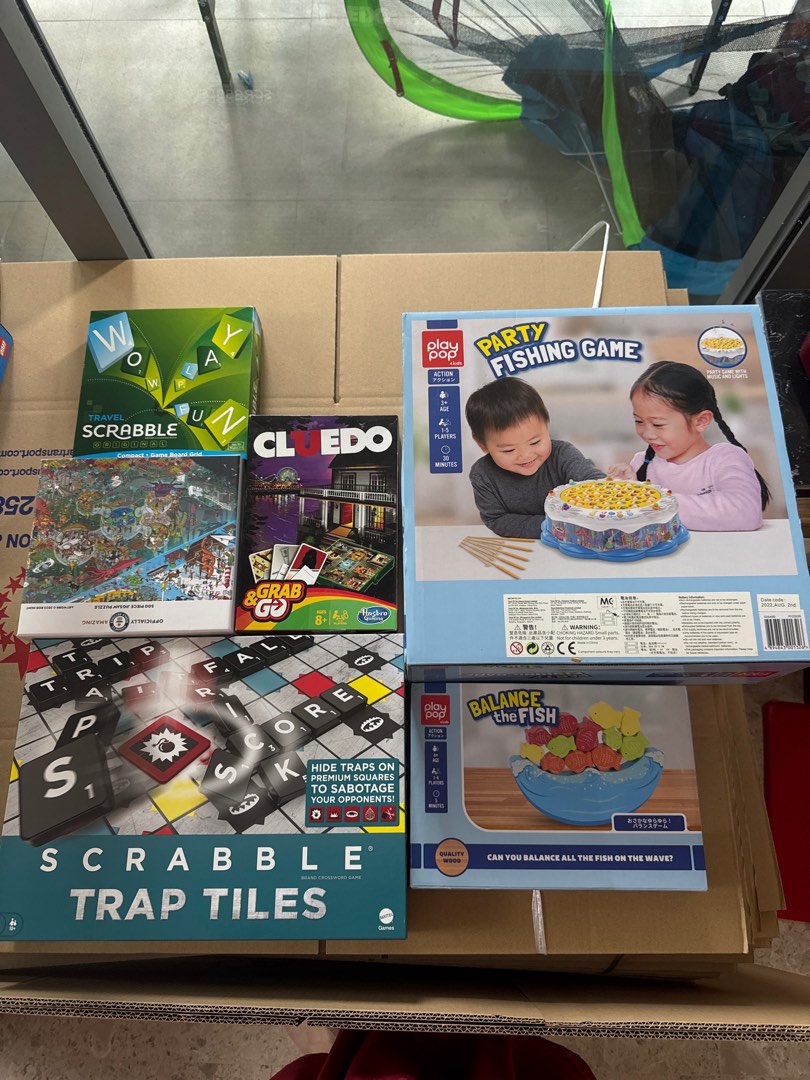 Board Games Bundle - Scrabble, Cluedo, Fishing Game, Hobbies & Toys ...