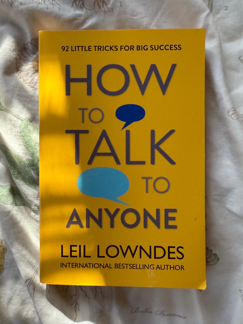 [BOOK] How to Talk to Anyone Leil Lowndes, Hobbies & Toys, Books ...