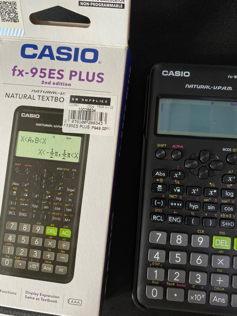 Casio fx-95ES plus, Computers & Tech, Office & Business Technology on ...