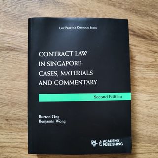 The Law of Contract in Singapore Andrew Phang Boon Loong, Hobbies ...