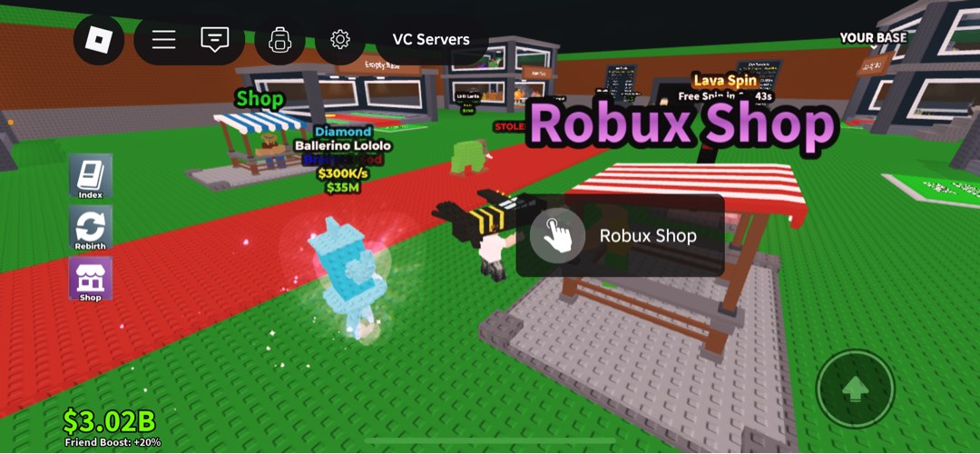 Diamond rare brainrot god in Roblox steal a brainrot, Video Gaming ...