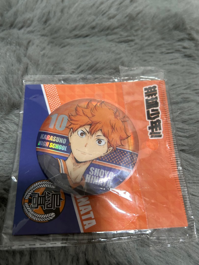 [Haikyuu]Hinata Shoyo Badge, Hobbies & Toys, Memorabilia & Collectibles ...