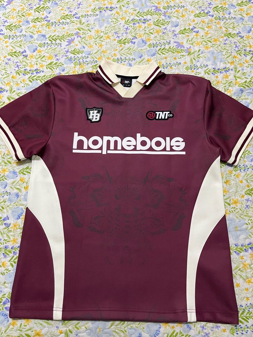Homebois Maroon TNT CO, Men's Fashion, Activewear on Carousell