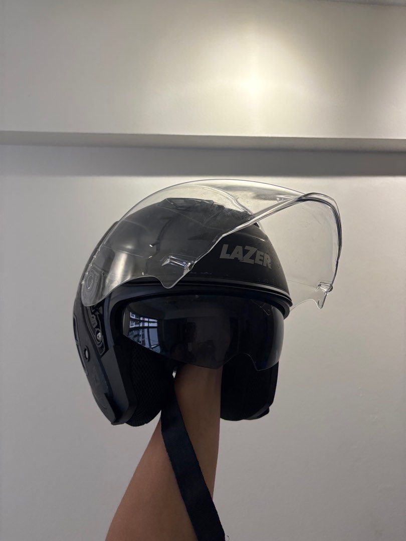 LAZER Tango Matte Black Helmet (S), Motorcycles, Motorcycle Apparel on ...